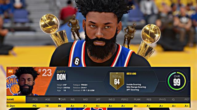 Has anyone achieved a 99 overall rating in 2K?