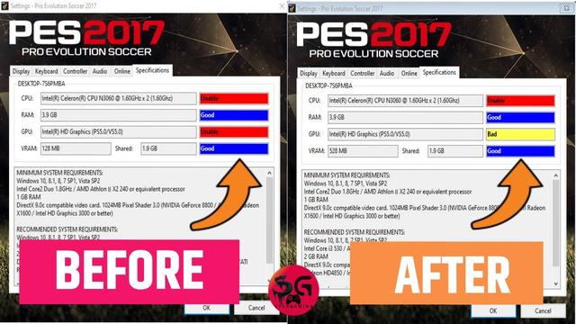 Can you run PES 17 without a graphics card?