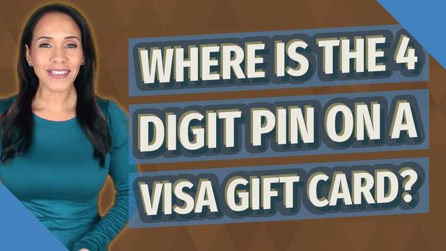 Où trouver le code PIN à 4 chiffres d'une carte-cadeau