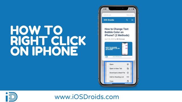 How to Right Click on an iPhone: A Step-by-Step Guide