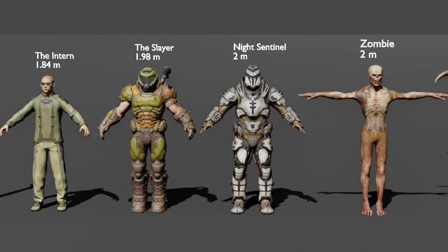 ¿Cuánto mide Doom Slayer?