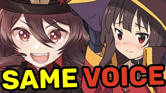 ¿Hu Tao tiene la voz de Megumin?